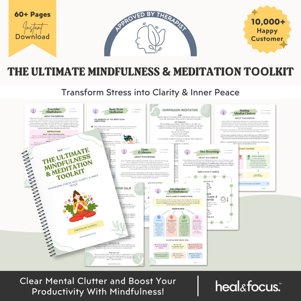 Achieve Inner Peace with the Ultimate Mindfulness & Meditation Toolkit – Heal & Focus
