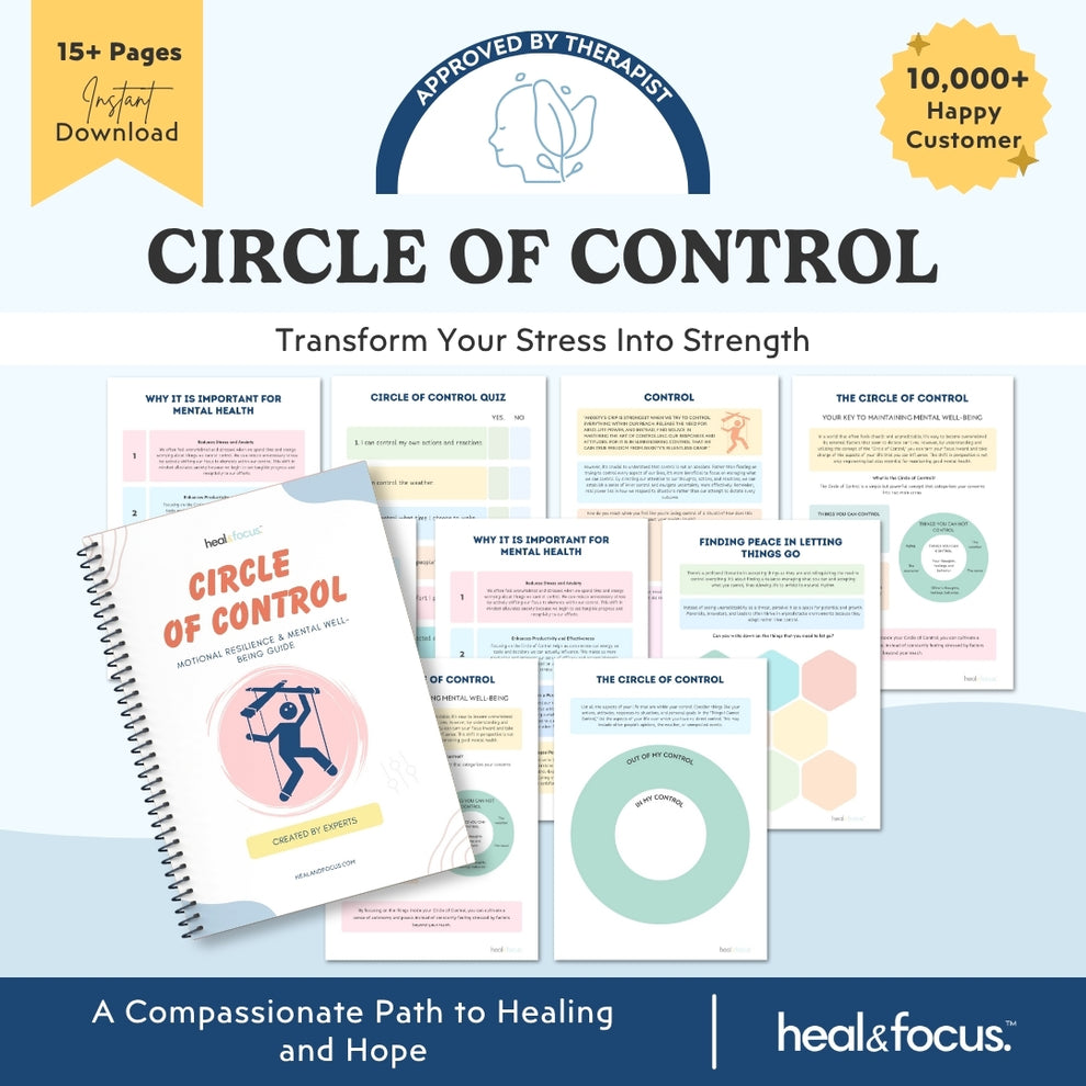 Circle of Control – Stress & Anxiety Management Workbook – Heal & Focus