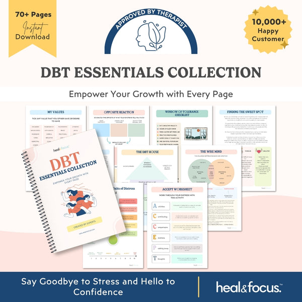 DBT Essentials Collection | Worksheets for Emotional Health & Clarity ...