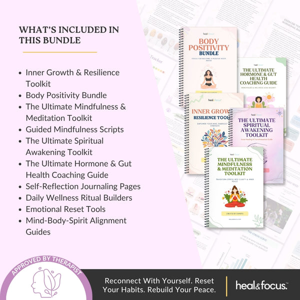The Self-Growth & Wellness Bundle | 5 Holistic Workbooks for Mind-Body ...
