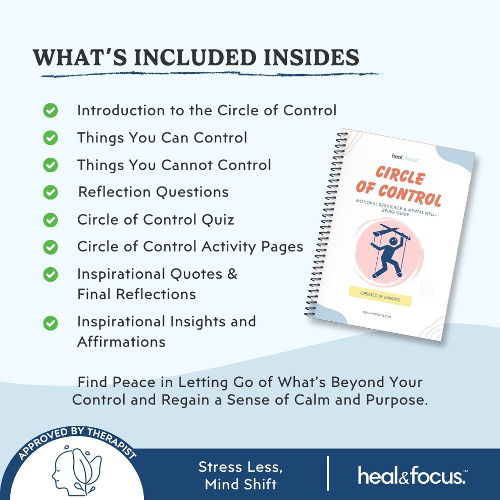 Circle of Control – Stress & Anxiety Management Workbook – Heal & Focus