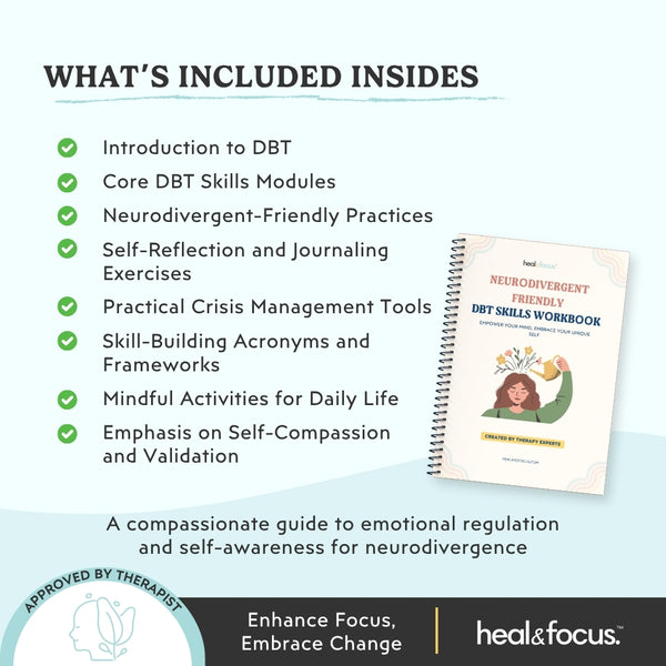 Neurodivergent-Friendly DBT Skills Workbook - A Mental Health Tool ...