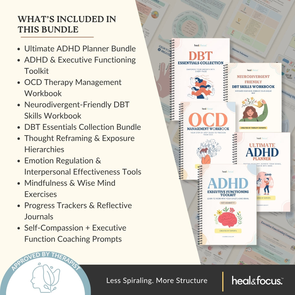 The Focus & Functioning Bundle | ADHD, OCD, Executive Skills Toolkit ...