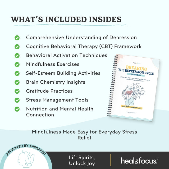 Breaking the Depression Cycle Workbook – Overcome Negative Thoughts ...
