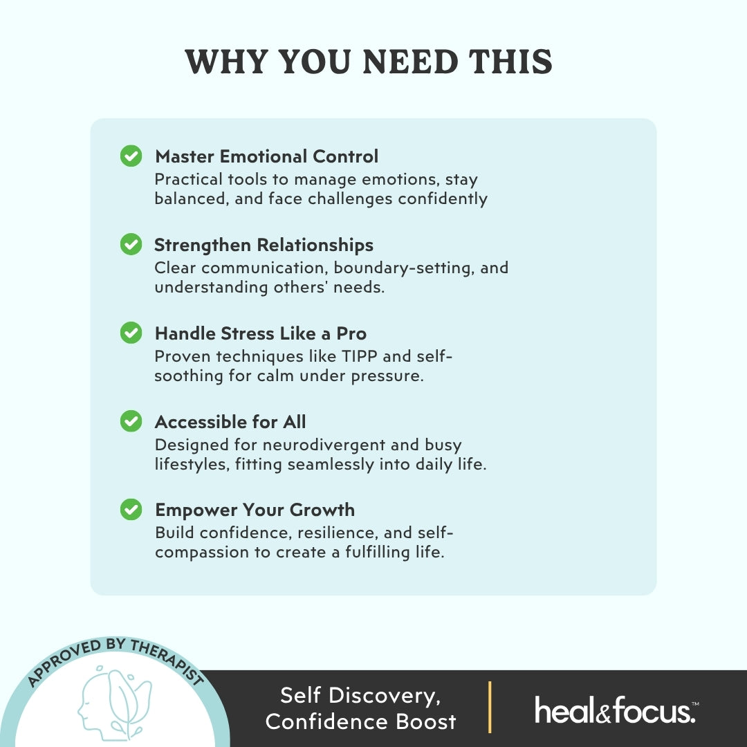 Neurodivergent-Friendly DBT Skills Workbook - A Mental Health Tool ...